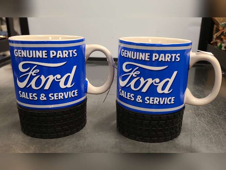 Ford rubber tire coffee mugs