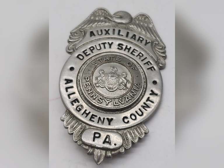 Deputy Sheriff Auxiliary Badge, Allegheny County, PA