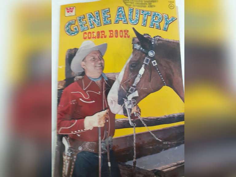 Vintage Whitman Gene Autry Coloring Book & 1936 Shirley Temple Book ...