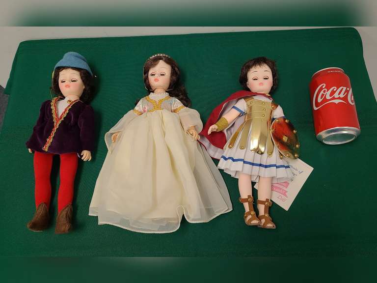 3 Madame Alexander dolls - Romeo, Juliet & Marc Anthony
