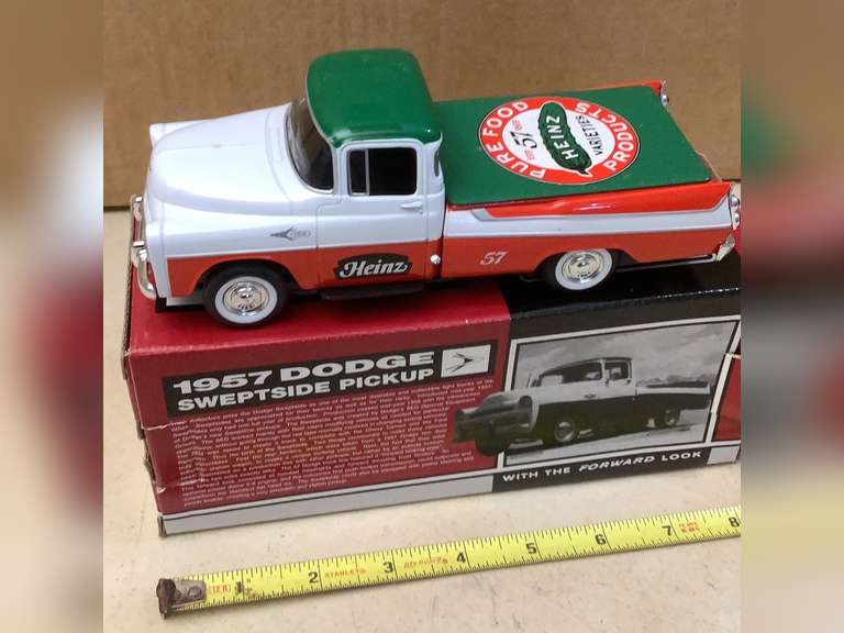 Metal, 1957 Dodge Stepside Pickup with original box.