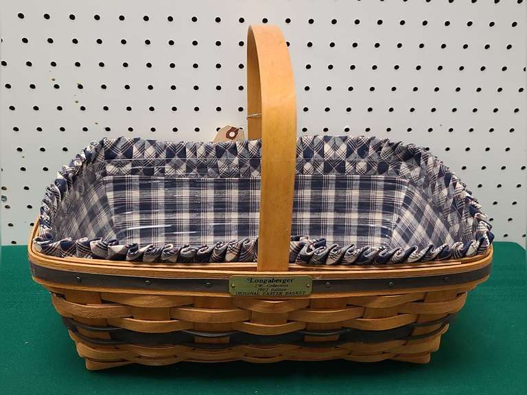 Longaberger 1993 J.W. Collection 1993 Original Easter Basket with liner ...