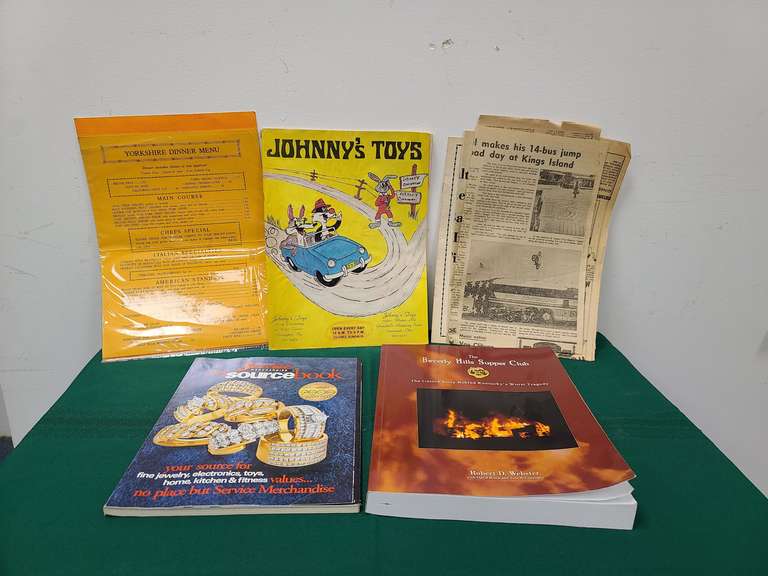 Service Merchandise & Johnny's Toys catalogs. Beverly Hills Supper Club ...