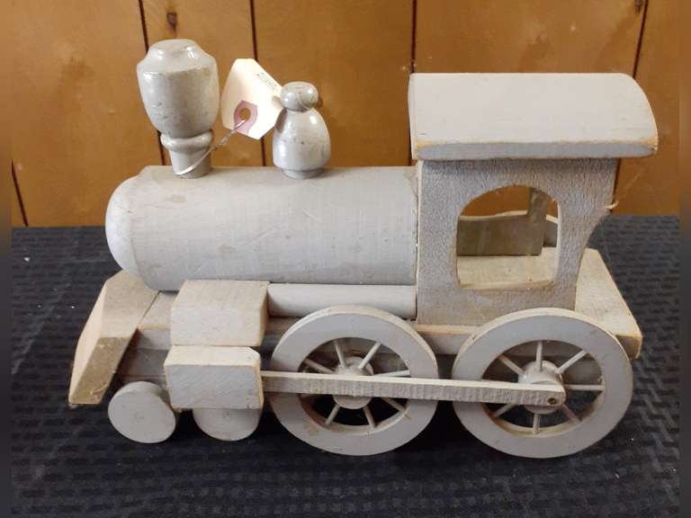 Handmade Wooden Train Engine - Northern Kentucky Auction, LLC