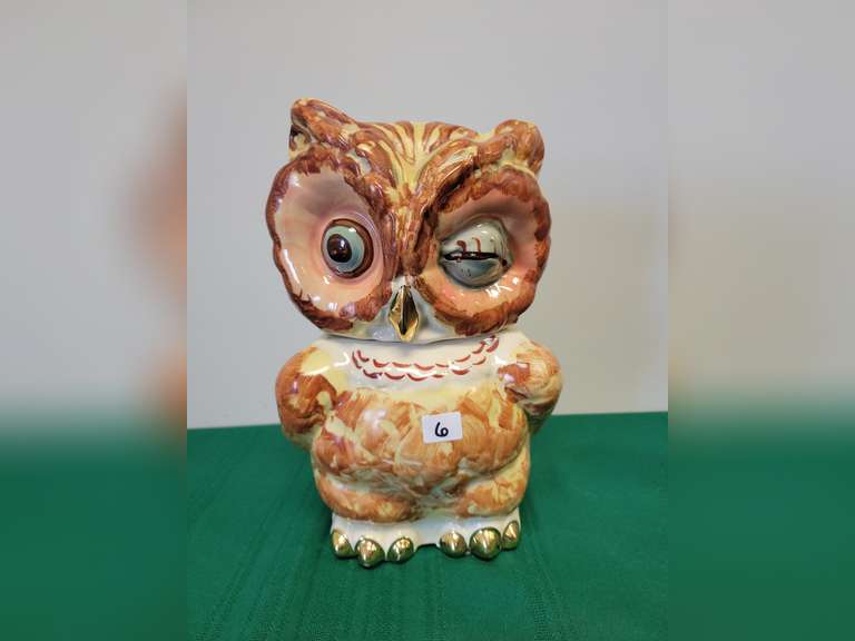 Shawnee Winking Owl Cookie Jar - Northern Kentucky Auction, LLC