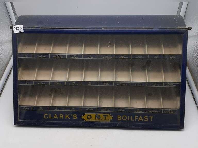 Clark's Metal Thread Cabinet - Northern Kentucky Auction, LLC