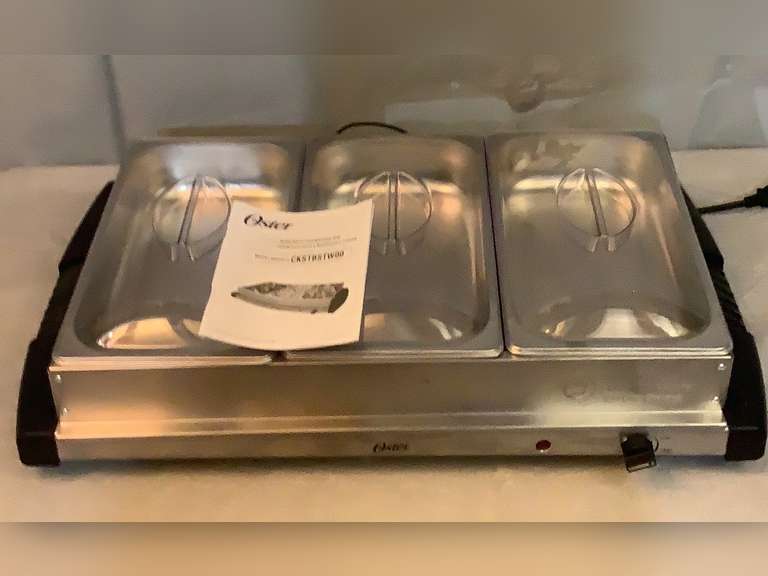 Oster Buffet server & warming tray. Approximately 14.5” x 24”. Worked ...