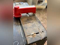 Vermont American router, saber saw, table measures about 20 inches