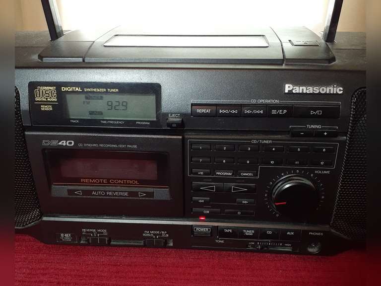 Panasonic Radio/Cassette/CD Player - powered on