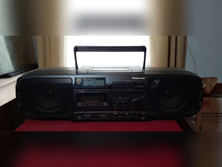 Panasonic Radio/Cassette/CD Player - powered on