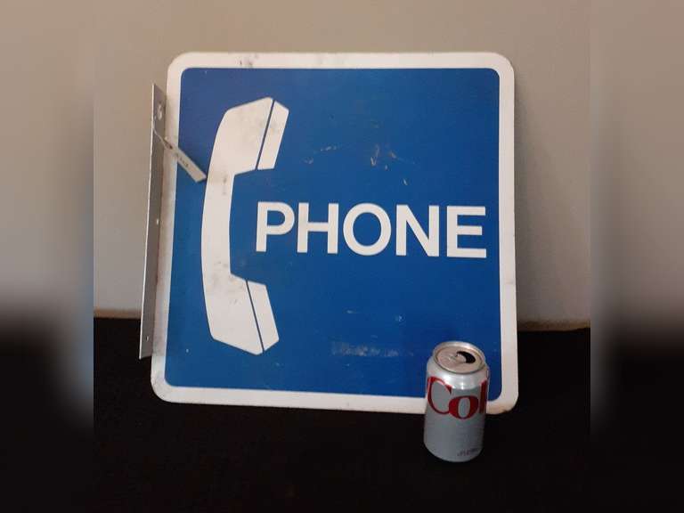 Metal Phone Booth Sign - Northern Kentucky Auction, LLC