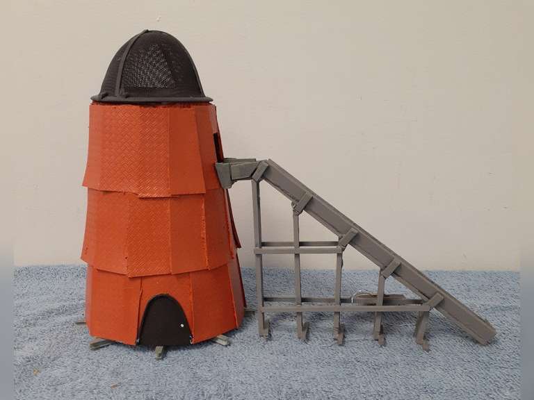 Model Silo & Chute for Train Set