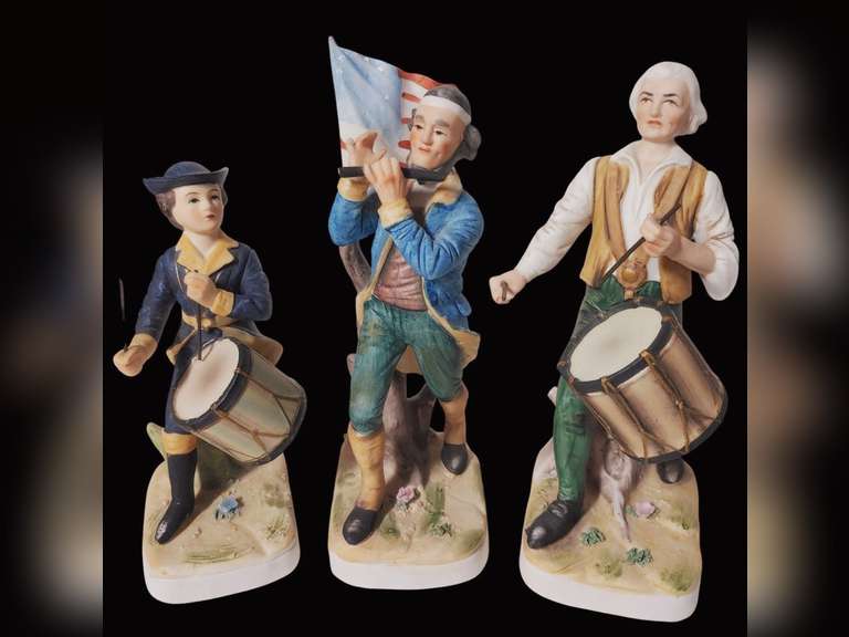 Lefton figures Spirit of 76 2041 and 2041 and 2041 (corner of the flag ...