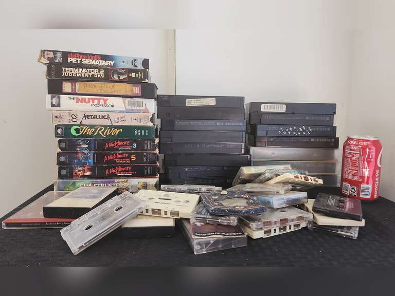 Assorted VHS tapes and audio tapes - Northern Kentucky Auction, LLC