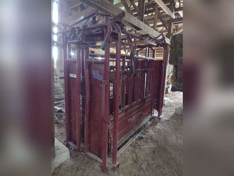 Tarter Cattle Master Series 6 catch and squeeze chute. Was used 2 or 3 ...