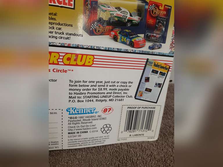 1997 Kenner Hasbro Starting Lineup Winner's Circle Bobby Labonte ...
