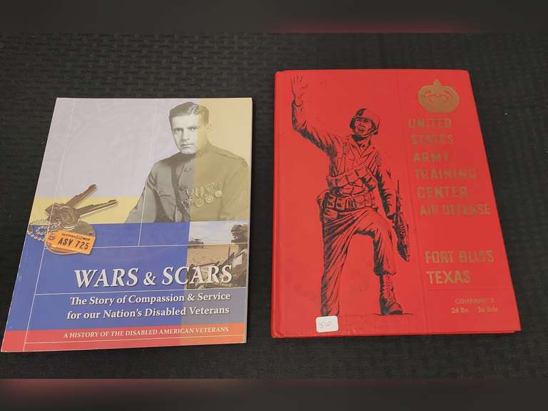 Military books - Wars & Scars DAV, US Army Ft. Bliss TX