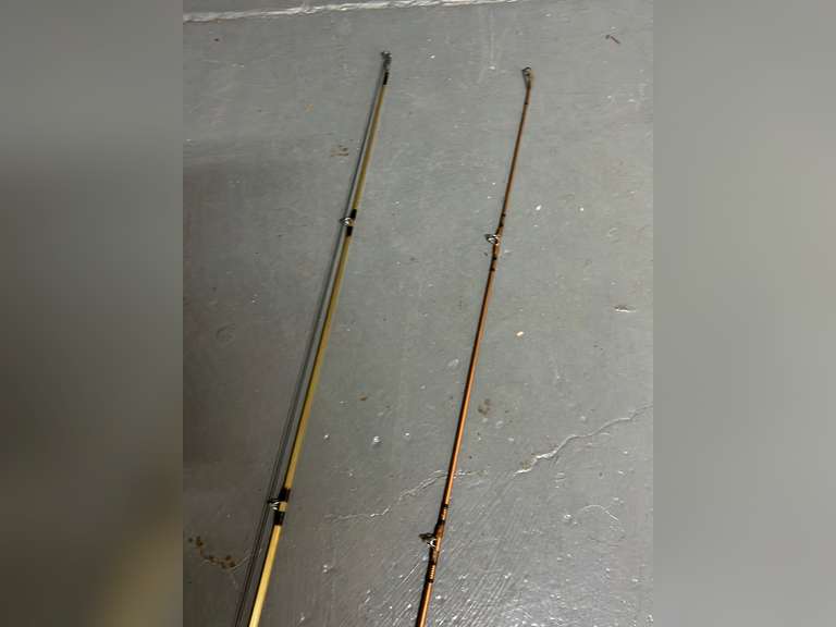 2 Complete rods, one open face reel, other rod parts.