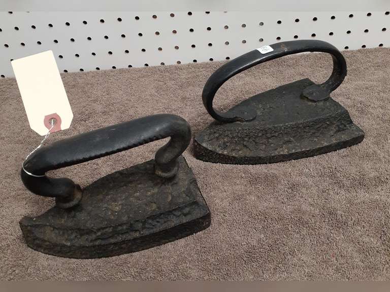 Pair of Cast Iron SAD Irons - Northern Kentucky Auction, LLC