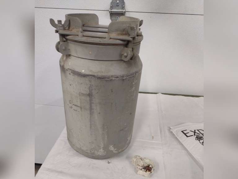 16" Tall, 9" Diameter US Navy Powder Container for Firing Ships Guns ...