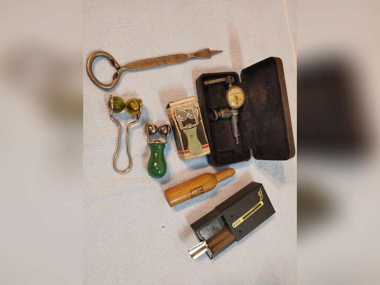 Marble Razor sharpeners, machinist tool untested, wood beer bottle 1932 ...