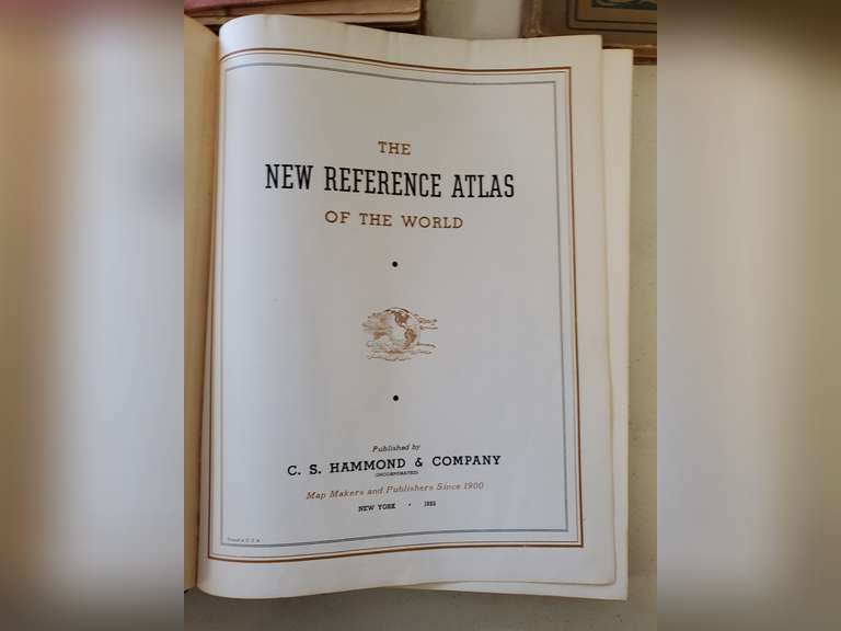 1912 Hammonds Home and Office Atlas and 1930 & 1935 The New Reference ...