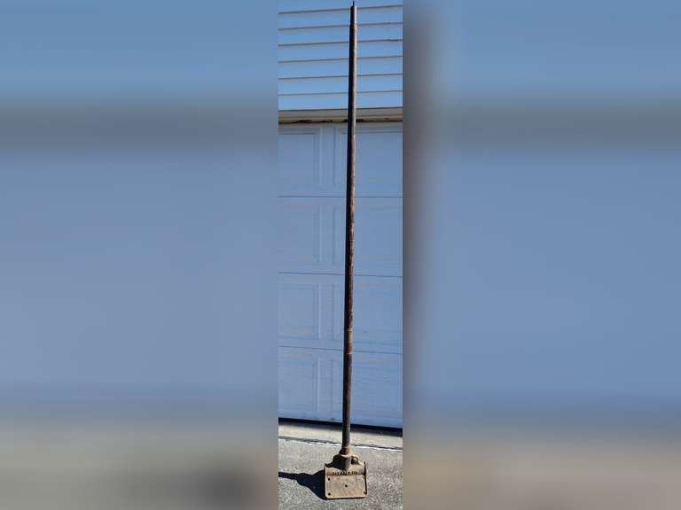 Rooftop flagpole cast iron base-approximately 8 ft tall - Northern ...