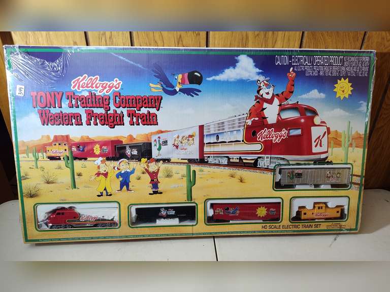 Kellogg's unopened Tony Trading Company Western Freight Train HO scale ...
