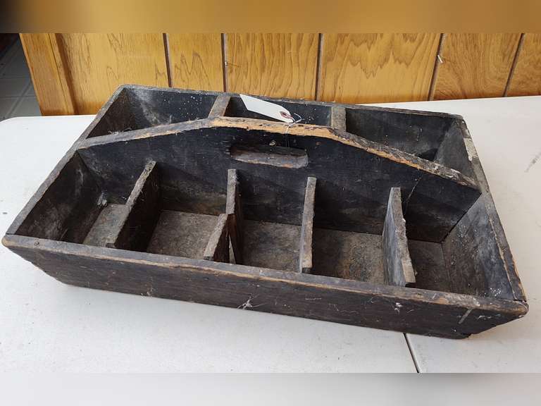 Primitive Wood carry tray for tools