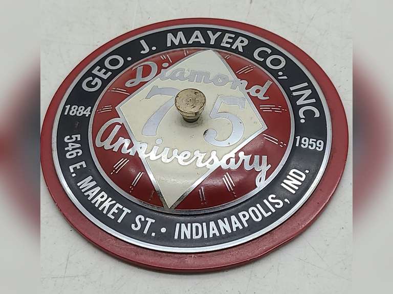 Nice Geo. J. Mayer Co. Advertising, 75th Anniversary Paperweight, 1884 ...