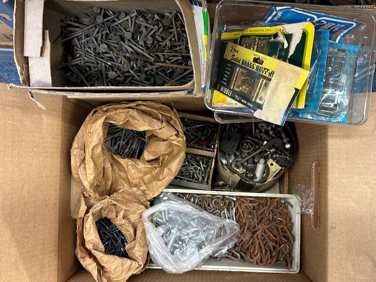 Box of Various Fasteners