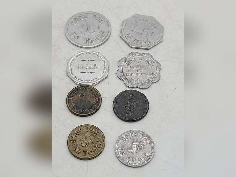 Group of Early Trade Tokens