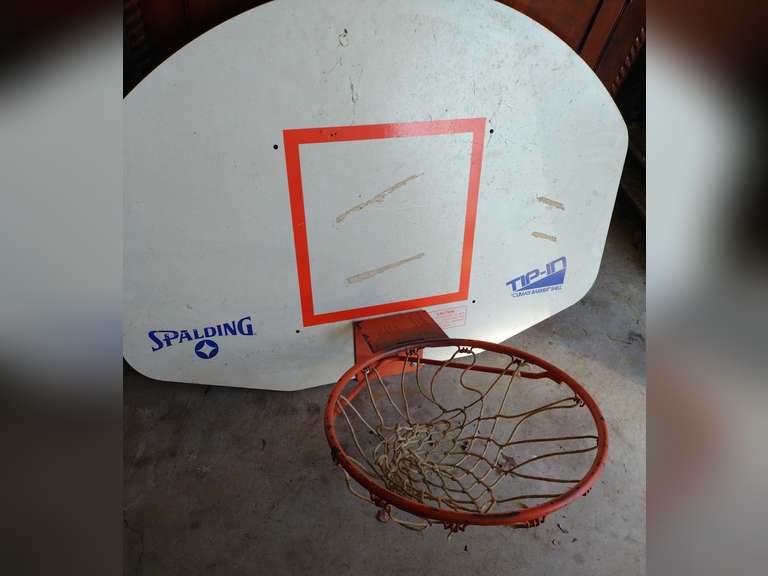 Spalding basketball backboard and goal