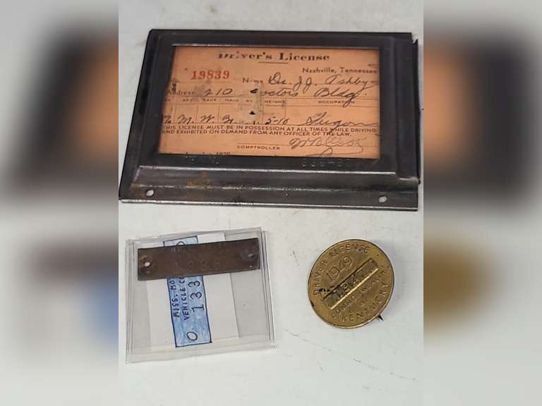 Nashville TN Driver s License 1936 Kentucky Driver s License Badge nashville-tn-driver-s-license-1936-kentucky-driver-s-license-badge