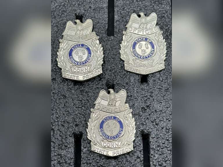 3 Connecticut State Prison Badges