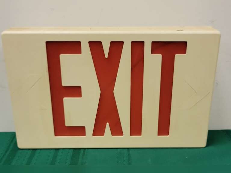 Plastic Exit Sign
