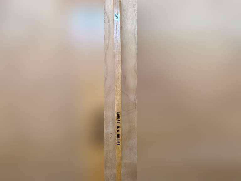 Christ M. A. Miller, Baltic OH wood Amish walking or Livestock Sorting ...