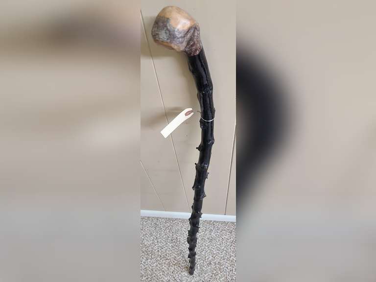 Natural wood walking stick - 36in - Northern Kentucky Auction, LLC