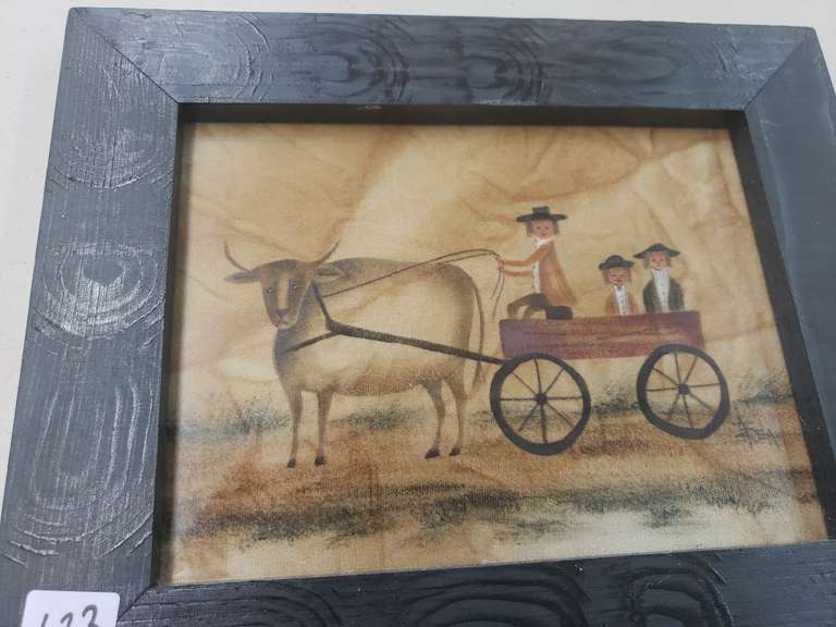 Framed Theorem painting, artist signed Ann Rea - 10x8in - Northern ...