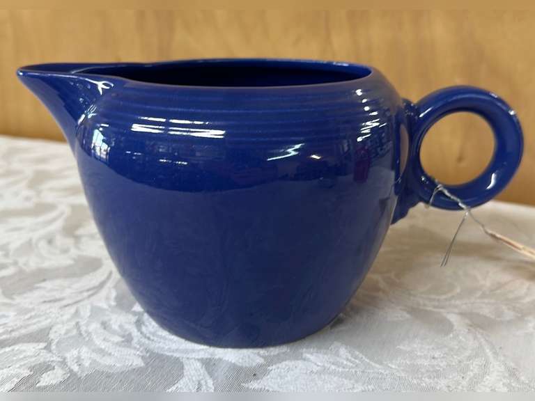 Fiesta Blue Pitcher - Northern Kentucky Auction, LLC