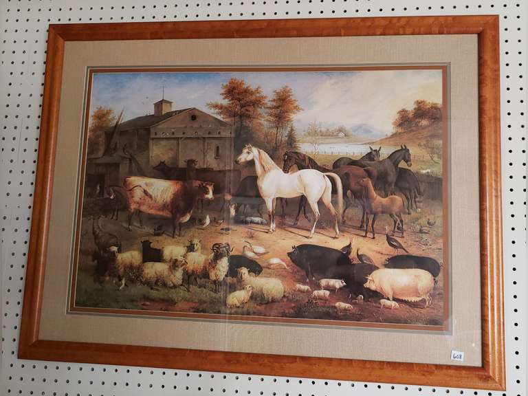 Framed and matted farm animal print - 38x28in - Northern Kentucky ...