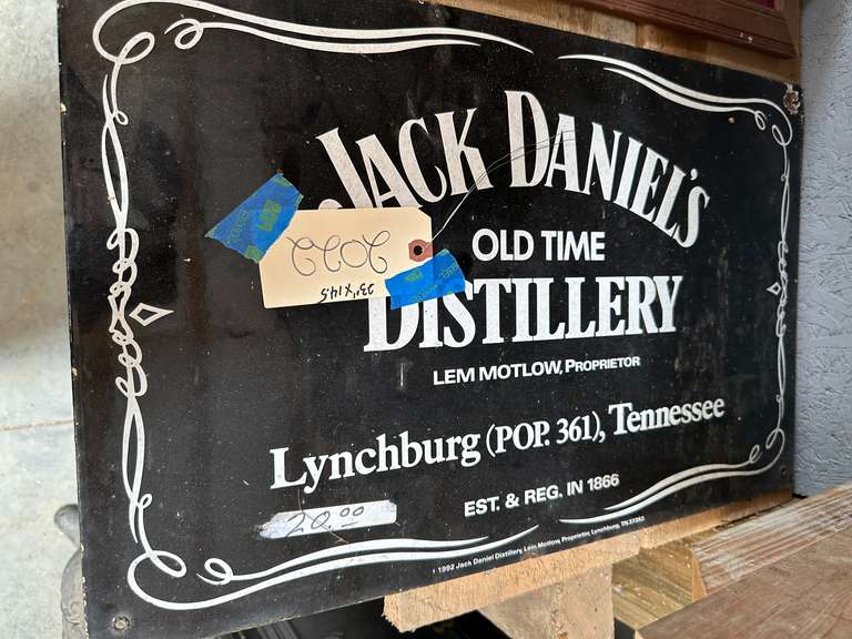 Jack Daniels Sign 23" x 14.5" - Northern Kentucky Auction, LLC