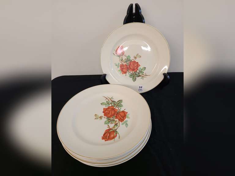 22 Carat gold Camwood Ivory plates - Northern Kentucky Auction, LLC