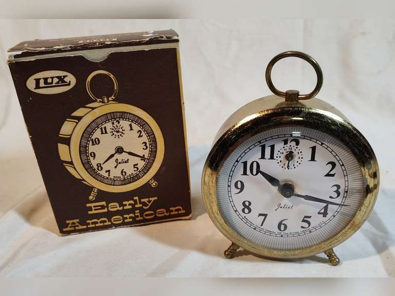 Lux Juliet alarm clock with original box - Northern Kentucky Auction, LLC