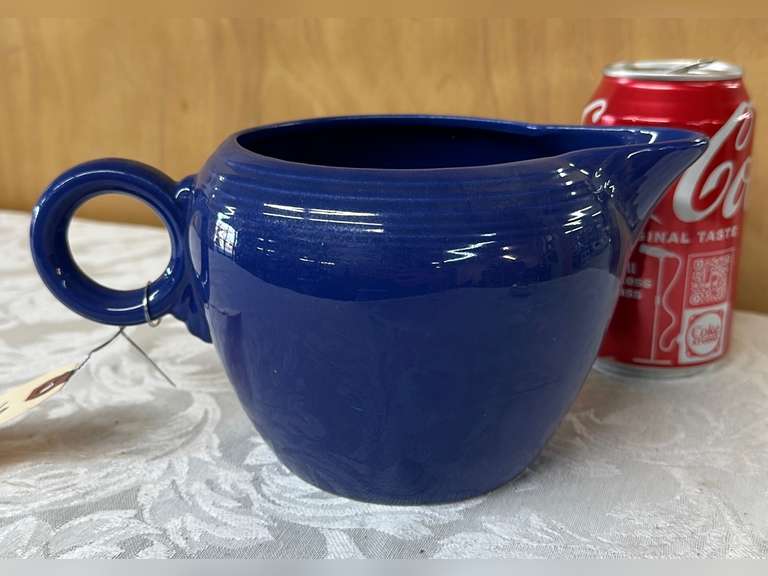 Fiesta Blue Pitcher - Northern Kentucky Auction, LLC
