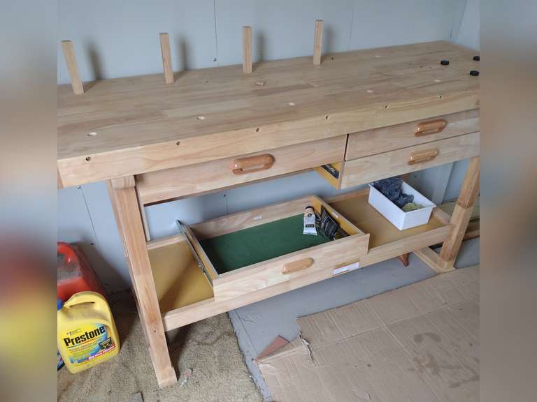 Windsor design 60" 4 drawer hardwood work bench. - Northern Kentucky ...