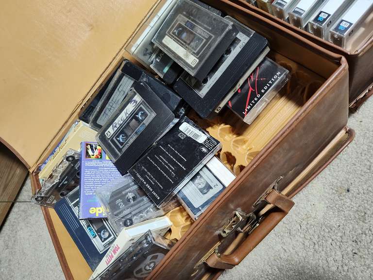 Two two-sided cassette tape carriers full of cassette tapes - Northern ...