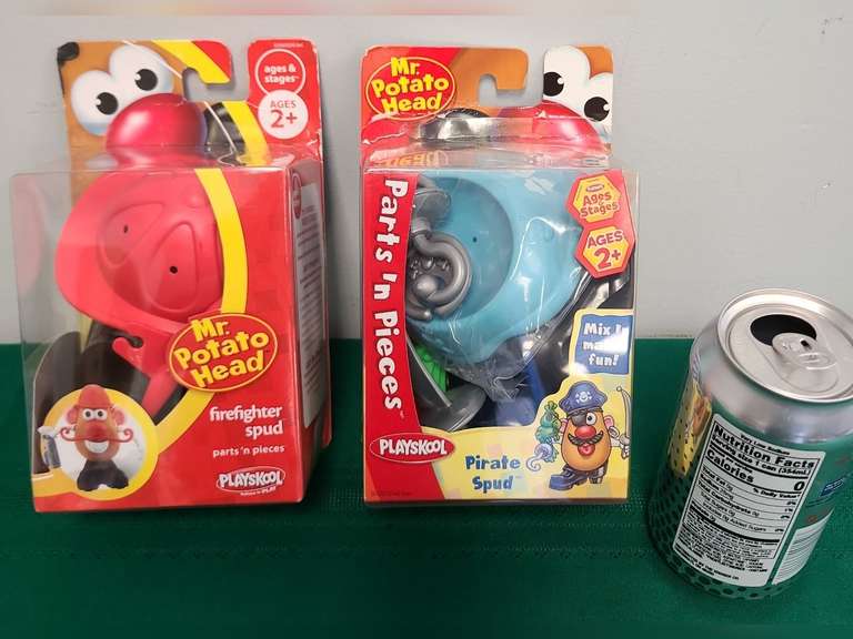 Mr. Potato Head parts and pieces for firefighter spud and pirate spud ...