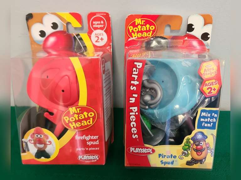 Mr. Potato Head parts and pieces for firefighter spud and pirate spud ...