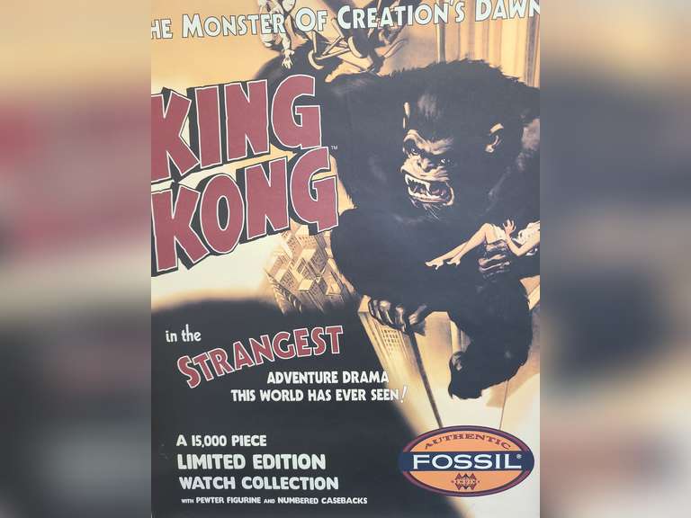 Fossil Watch King Kong Poster and Superman - 23x28in - Northern ...